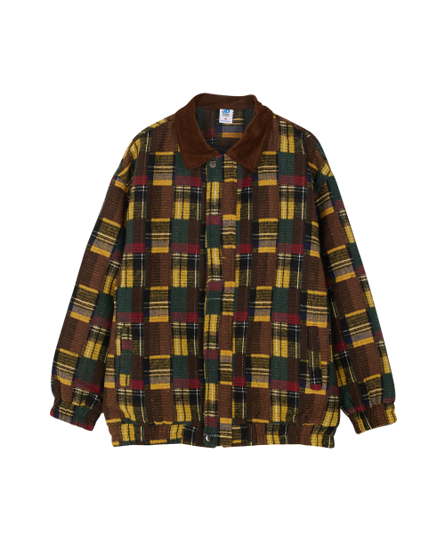MUSINSA公式 | DOUBLE JD Cordura Check Jacket (Yellow)
