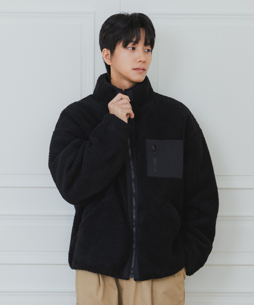 앨빈클로(ALVINCLO) [DE LUXE] 헤비 웜양털 하이넥 집업 DLX1273 (3 COLOR) - 사이즈 & 후기 | 무신사