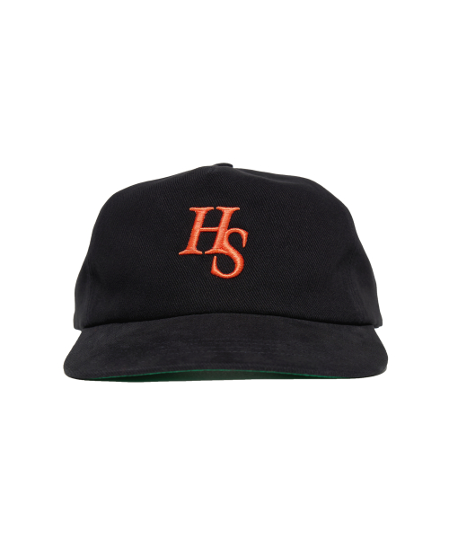 MUSINSA | HELLO SUNRISE HS Logo Relaxed Fit 5panel Cap_Black