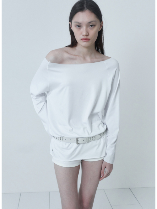 MUSINSA | CERRIC BASIC ROUND TOP / WHITE