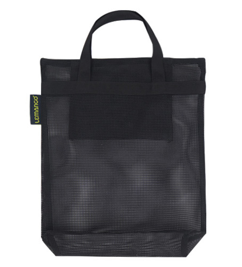 MUSINSA | LEMANGO Square Mesh Bag (Black)(2029)
