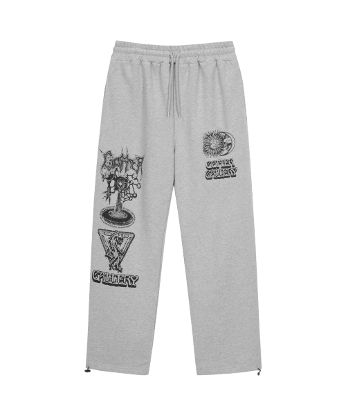 가터갤러리(GOTTER GALLERY) ETHNIC GRAPHIC SWEATPANTS_GY - 사이즈 & 후기 | 무신사
