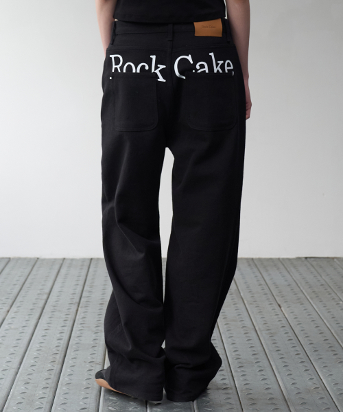 락케이크(ROCKCAKE) Lettering Hide Pants - Black - 사이즈 & 후기 | 무신사