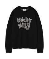 WACKY WILLY Typo 提花針織衫（黑色） (Creatrip)