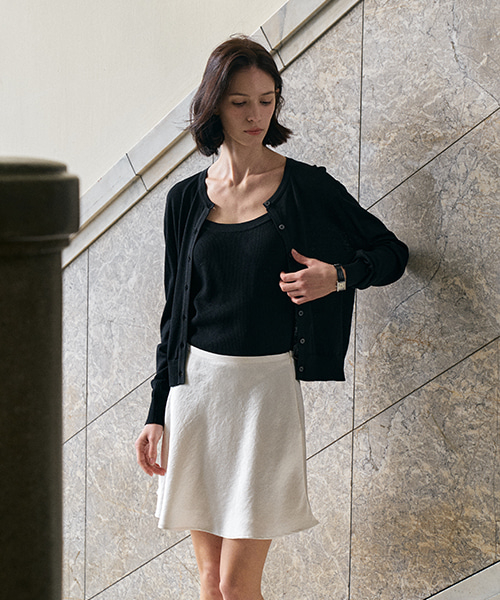 안젤로비안코(ANGELO BIANCO) Satina Mini Skirt - 사이즈 & 후기 | 무신사