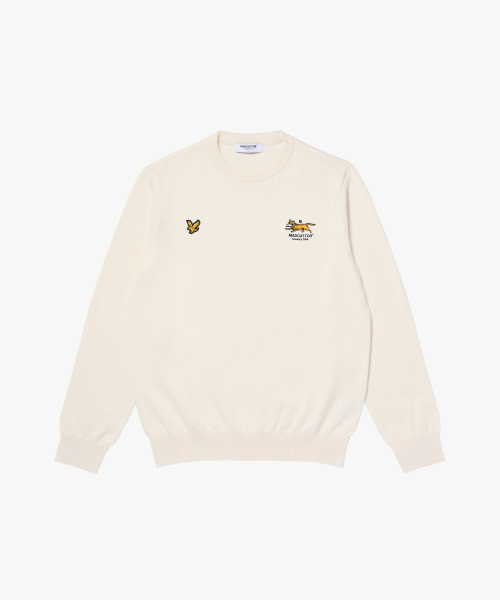 매드캐토스 컨트리클럽(MADCATTOS COUNTRY CLUB) MCC X LYLE&SCOTT M LS SWEATER-IVORY ...