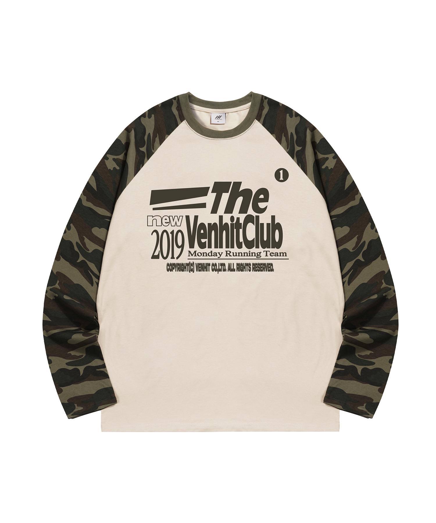 VENHIT MRT 迷彩拼接袖長袖上衣 (Creatrip)