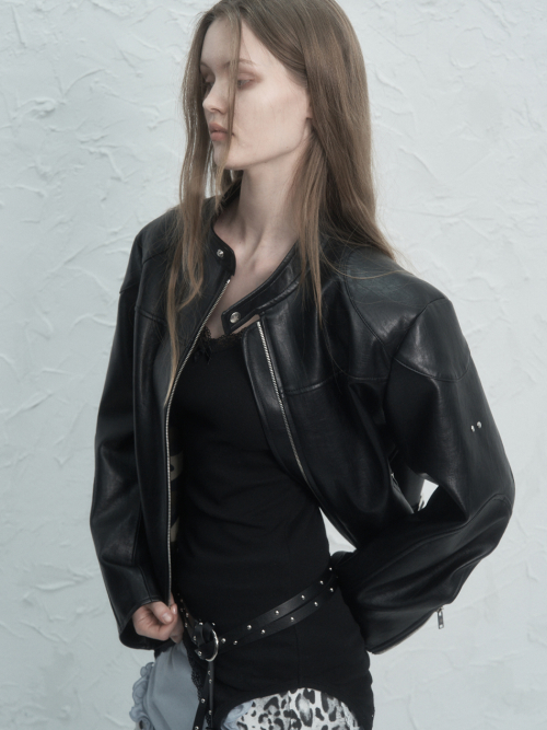 셋업이엑스이(SETUP-EXE) RIVET BIKER JACKET / BLACK - 사이즈 & 후기 | 무신사