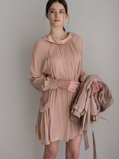 로트르드민(LAUTREDE MIN) Lautre Ciere Beige Dress - 사이즈 & 후기 | 무신사
