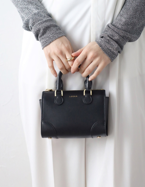 로에카(LOEKA) MINI BOSTON BAG_BLACK - 사이즈 & 후기 | 무신사