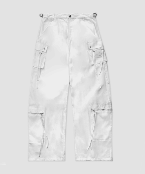 배드블러드(BADBLOOD) 스쿼드 커브드 카고 팬츠 - 화이트 - 사이즈 & 후기 | 무신사 - 长裤_裤子_女装_HanTao