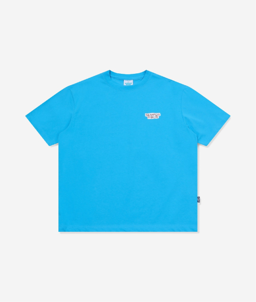 셈퍼리버(SEMPERRIBER) SPRB SIGNATURE LOGO TEE (SKY BLUE) - 사이즈 & 후기 | 무신사