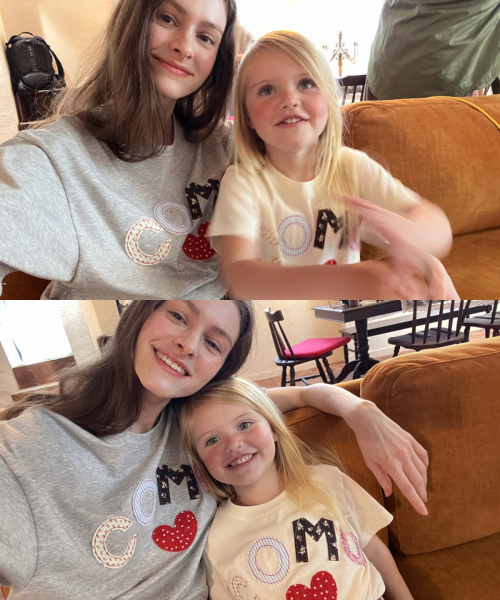 코코모코(COCOMOCO) [ADULT] 꼬모 아플리케 티셔츠_멜란지 - 사이즈 & 후기 | 무신사