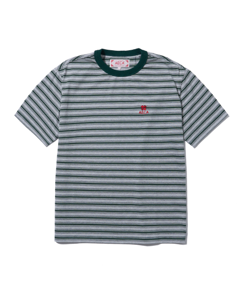 에이카화이트(AECA) STRIPE HALF SLEEVE TEE-GREEN - 사이즈 & 후기 | 무신사