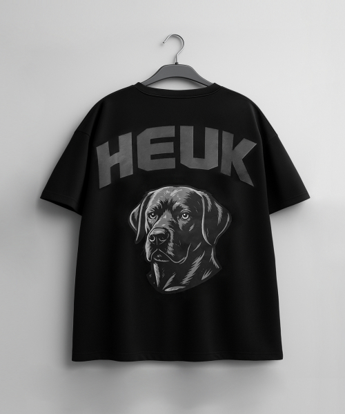 흑웨어(HEUK WEAR) HEUK 블랙에디션 백로고 오버핏 반팔 - 사이즈 & 후기 | 무신사