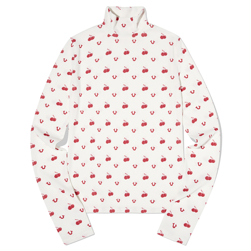 트루릴리젼(TRUERELIGION) TRUERELIGION X KIRSH GRAPHIC HIGH-NECK SLIM T-SHIRT ...