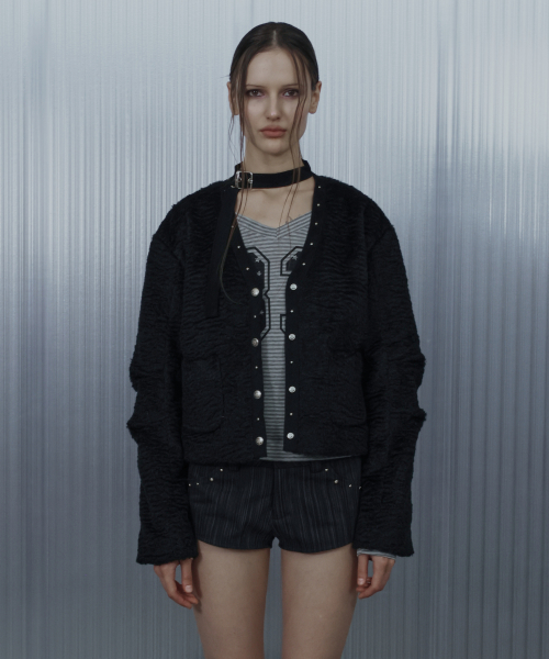 셋업이엑스이(SETUP-EXE) SHORT CHOKER JACKET / BLACK - 사이즈 & 후기 | 무신사