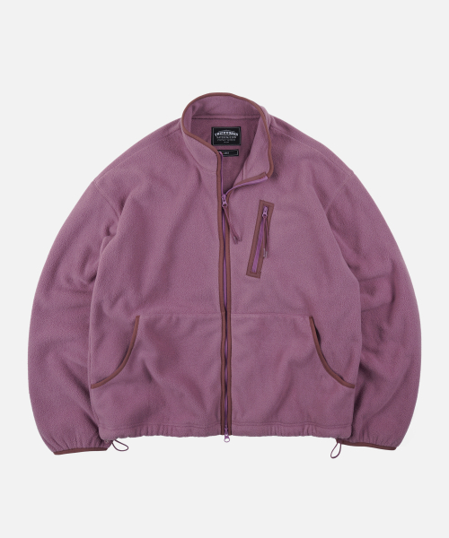 프리즘웍스(FRIZMWORKS) FLEECE ZIP UP JACKET _ LAVENDER - 사이즈 & 후기 | 무신사