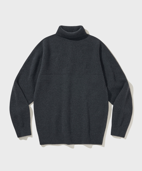 비디알(VDR) WHOLE GARMENT DOUBLE FACE TURTLENECK [Midnight Navy] - 사이즈 ...