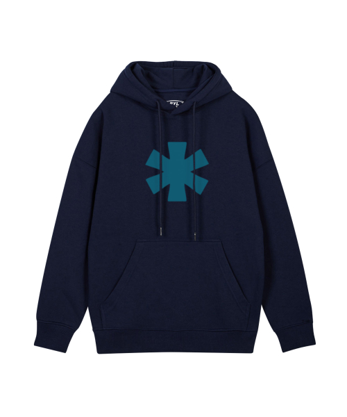 바이엘(BY.L) 에스터리스크스 빅로고 후드 네이비 틸블루 - 사이즈 & 후기 | 무신사