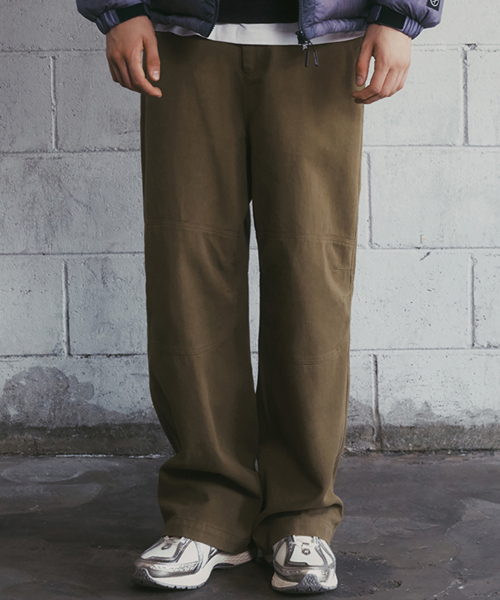 록히드마틴(LOCKHEED MARTIN) KNEE PATCH PANTS (MUSTARD) - 사이즈 & 후기 | 무신사