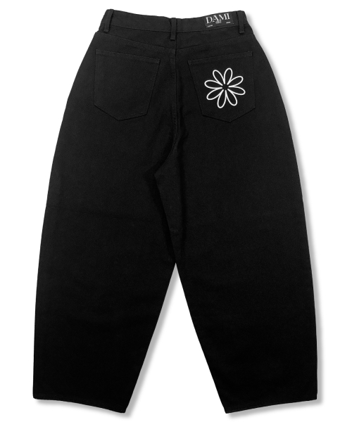 다미쉬(DAMISH) 데이지 프린트 바이오 워시드 벌룬 팬츠_블랙 - 사이즈 & 후기 | 무신사