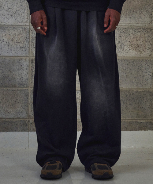 카네이테이(KANEITEI) SPRAYED MARK SWEAT PANTS (BLACK) - 사이즈 & 후기 | 무신사