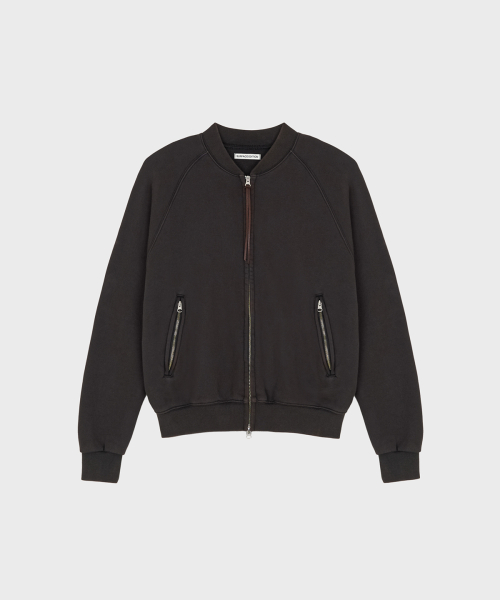 서피스에디션(SURFACE EDITION) SWEAT STADIUM JACKET BLACK - 사이즈 & 후기 | 무신사