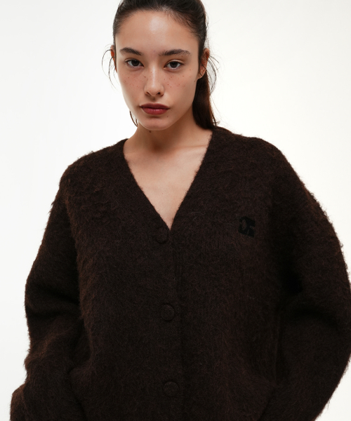 센토르(CENTAUR.KR) CENTAUR BULKY BRUSHED WOOL CARDIGAN_BROWN - 사이즈 & 후기 | 무신사