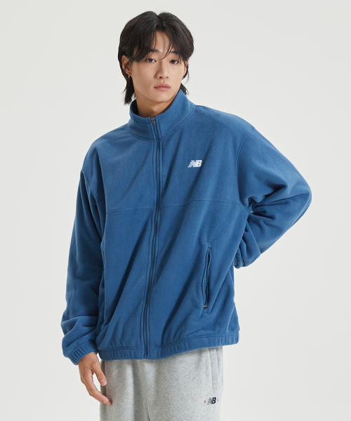 뉴발란스(NEW BALANCE) NBMDF42103 / UNI ESS 플리스 스텐드넥 집업 (NAVY) - 사이즈 & 후기 | 무신사