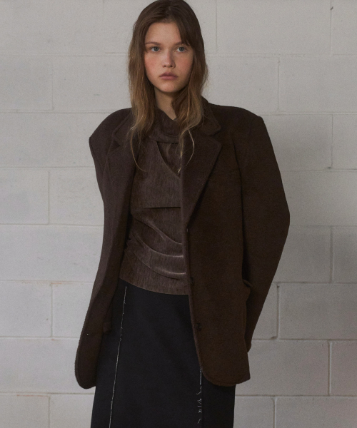 앤니즈(ANDNEEDS) Marcelle wool jacket (khaki brown) - 사이즈 & 후기 | 무신사