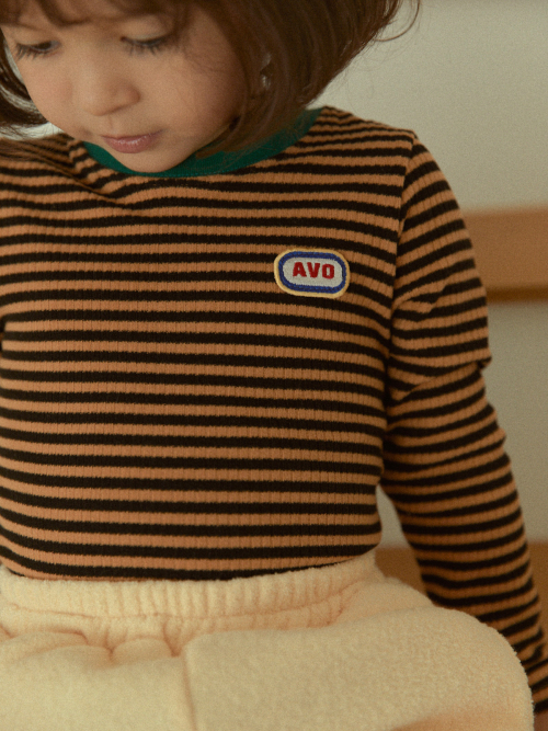 아보(AVO) CANDY STRIPE TEE_NAVY - 사이즈 & 후기 | 무신사