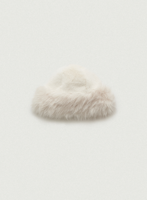 더바넷(THEBARNNET) Marron Faux Fur Hat_Ivory - 사이즈 & 후기 | 무신사