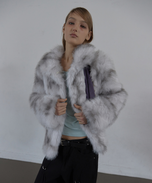셋업이엑스이(SETUP-EXE) FAUX FUR JACKET / WHITE - 사이즈 & 후기 | 무신사