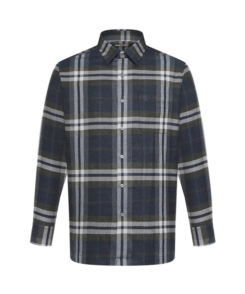 닥스셔츠(DAKS SHIRTS) 기모 라지체크 셔츠 네이비 - 사이즈 & 후기 | 무신사