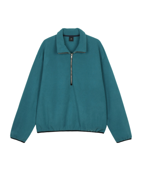 구보(GUVO) Fleece half-zip pullover, teal - 사이즈 & 후기 | 무신사