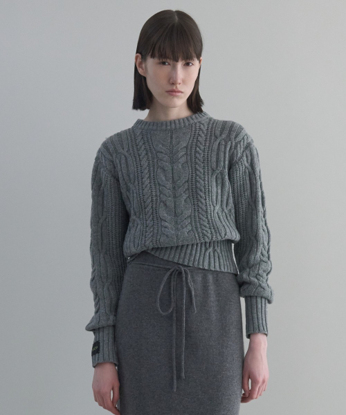 디에토(DEETO) Low Gauge Cable Pullover [GREY] - 사이즈 & 후기 | 무신사