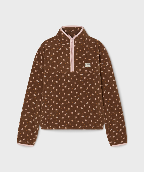 후아유(WHO.A.U) Flower Pattern Fleece Half Zip-up / WHMAG1191F - 사이즈 & 후기 ...