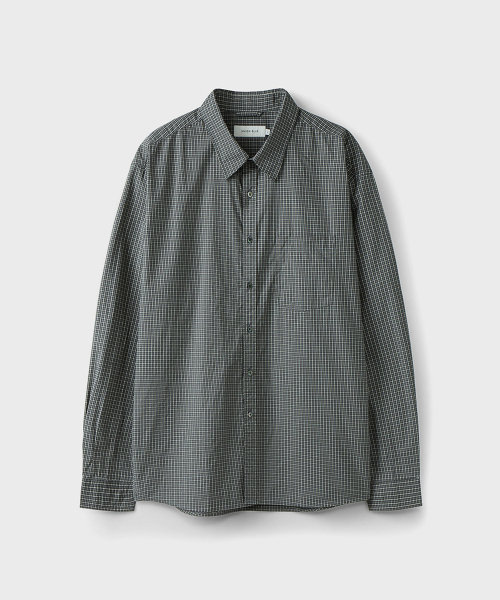 유니온블루(UNION BLUE) EDITOR PIN CHECK SHIRT [DOVE GRAY] - 사이즈 & 후기 | 무신사