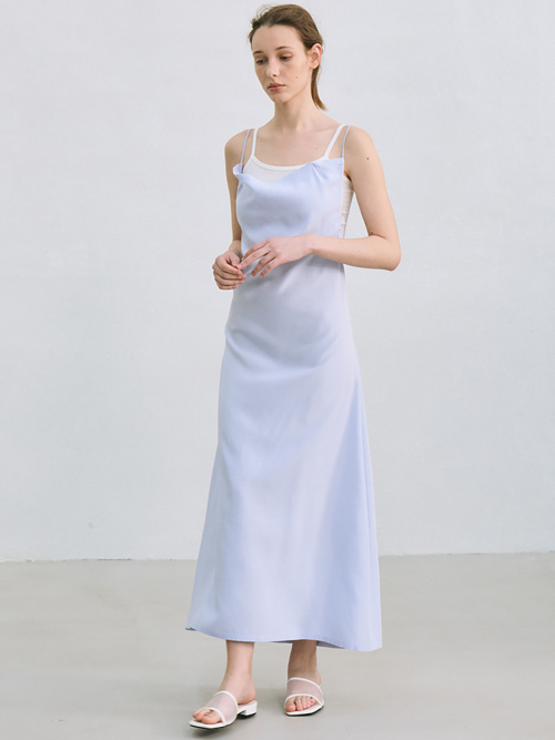 르(LE) backless strap dress (sky blue) - 사이즈 & 후기 | 무신사