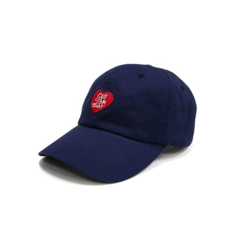 MUSINSA | CALL ME BABY Heart Embroidery Ball Cap (Navy)