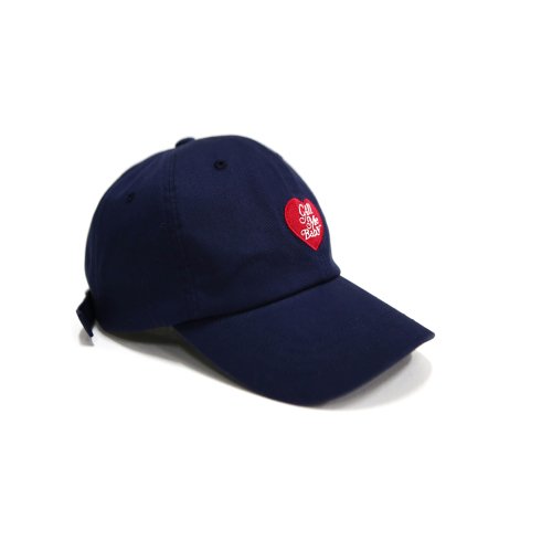 MUSINSA | CALL ME BABY Heart Embroidery Ball Cap (Navy)