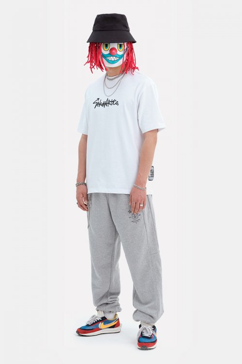 MUSINSA | SAKUN Round short-sleeved T-shirt (white) $MILE OGT-SHIRT WHITE