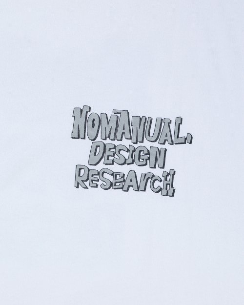 MUSINSA | NOMANUAL DOODLE LOGO T-SHIRT - WHITE