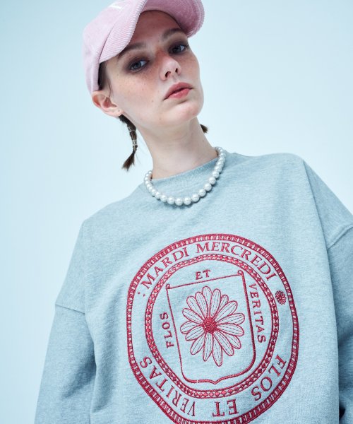 MUSINSA | MARDI MERCREDI SWEATSHIRT ORIGINAL UNIV METALLIC NEEDLEWORK ...