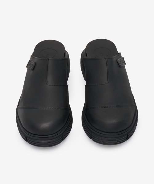 MUSINSA | GANNI Women's Recycled Rubber City Mule - Black / S1780099