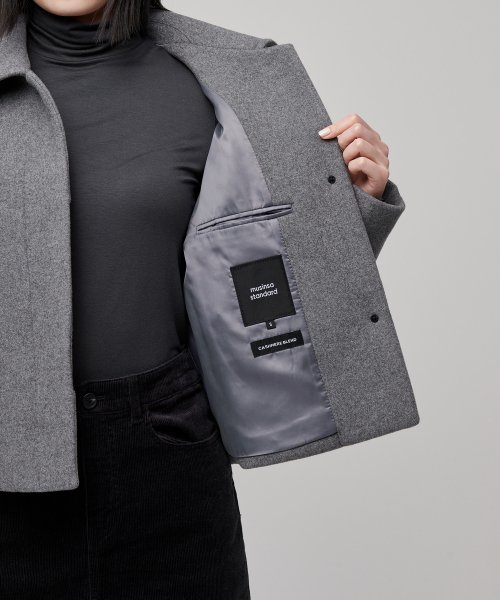 MUSINSA | MUSINSA STANDARD WOMAN Women's Cashmere Blend Short Mac Coat ...