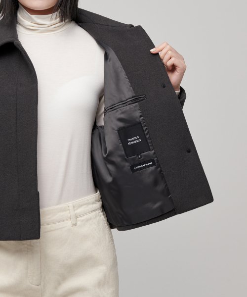 MUSINSA | MUSINSA STANDARD WOMAN Women's Cashmere Blend Short Mac Coat ...