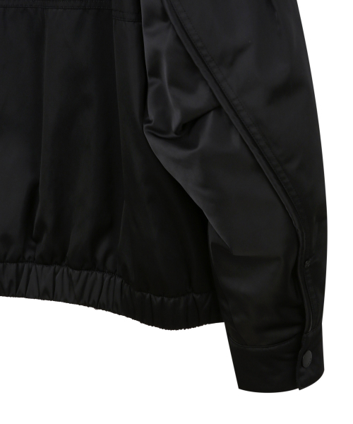 MUSINSA | IL CORSO Black Balloon Fit Piping Jacket Jumper IEJU2F301BK