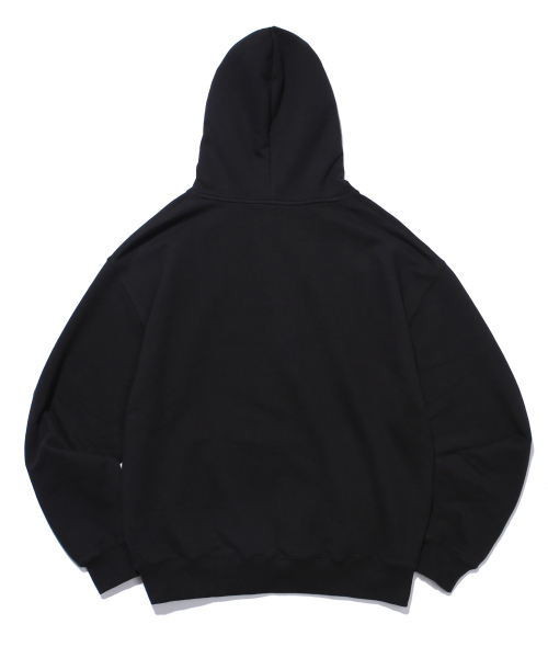 MUSINSA | PHYPS MONDAY ROUTINE STITCH HOODIE_BLACK
